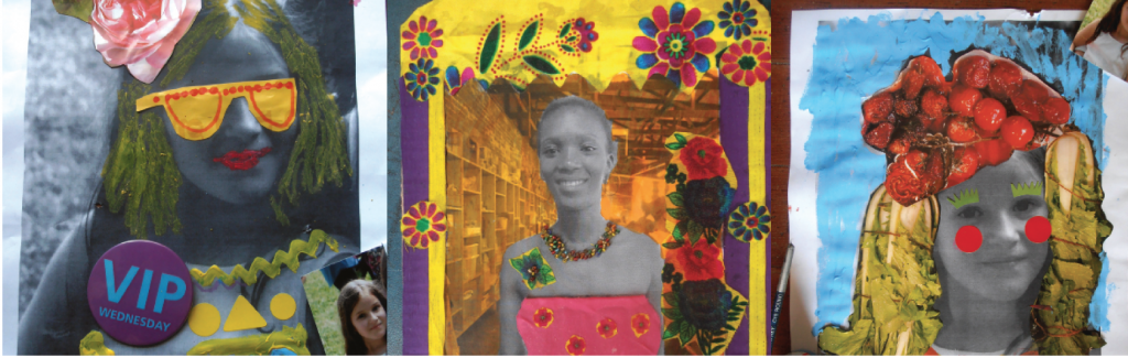 Self-portrait collage - Adventuring into Art