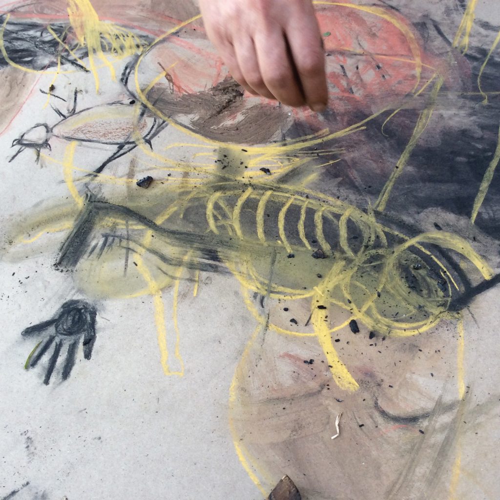 Painting with tools from nature - Adventuring into Art